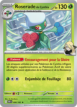 Roserade de Cynthia | Rivalités Destinées | Encyclopédie des cartes du JCC