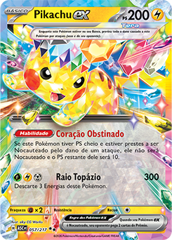 Pikachu ex | Heróis Excelsos | Banco de Dados de Cards do Estampas ...