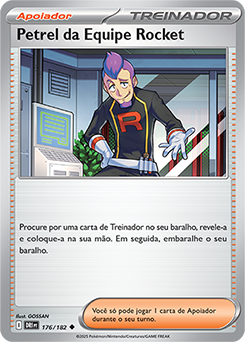 Petrel da Equipe Rocket | Rivais Predestinados | Banco de Dados de Cards do Estampas Ilustradas