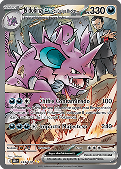 Nidoking ex da Equipe Rocket | Rivais Predestinados | Banco de Dados de Cards do Estampas Ilustradas