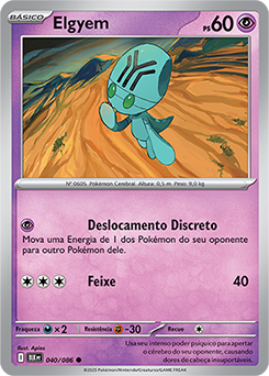 Elgyem | Sintonia Mental | Banco de Dados de Cards do Estampas Ilustradas