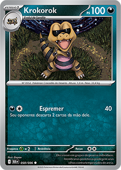 Krokorok | Raio Preto | Banco de Dados de Cards do Estampas Ilustradas