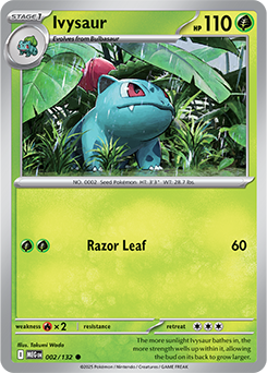 Ivysaur | Mega Evolution | TCG Card Database