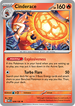 Cinderace | Mega Evolution | TCG Card Database