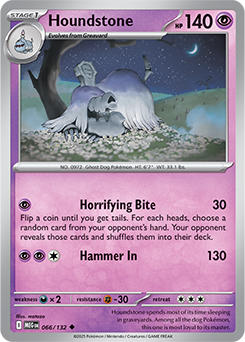 Houndstone | Mega Evolution | TCG Card Database