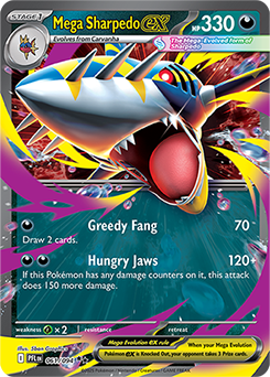 Mega Sharpedo ex | Phantasmal Flames | TCG Card Database