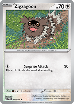 Zigzagoon | Phantasmal Flames | TCG Card Database