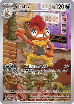 Scrafty | White Flare | TCG Card Database
