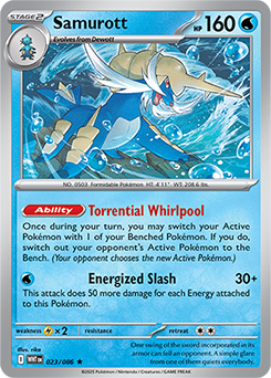 Samurott | White Flare | TCG Card Database