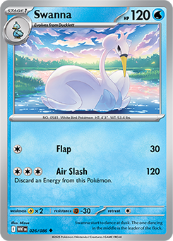 Swanna | White Flare | TCG Card Database