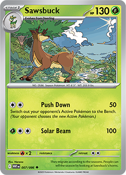 Sawsbuck | White Flare | TCG Card Database