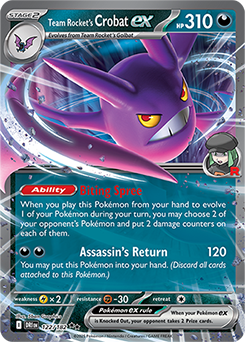Team Rocket’s Crobat ex | Destined Rivals | TCG Card Database