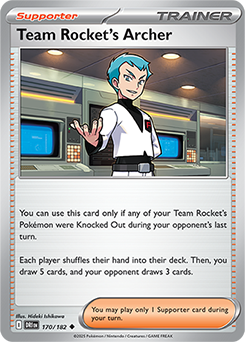 Team Rocket’s Archer | Destined Rivals | TCG Card Database