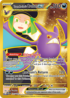 Team Rocket’s Crobat ex | Destined Rivals | TCG Card Database