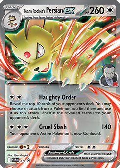 Team Rocket’s Persian ex | Destined Rivals | TCG Card Database