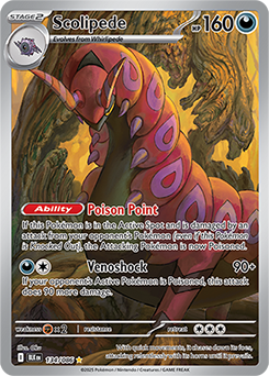 Pokemon Scolipede Card